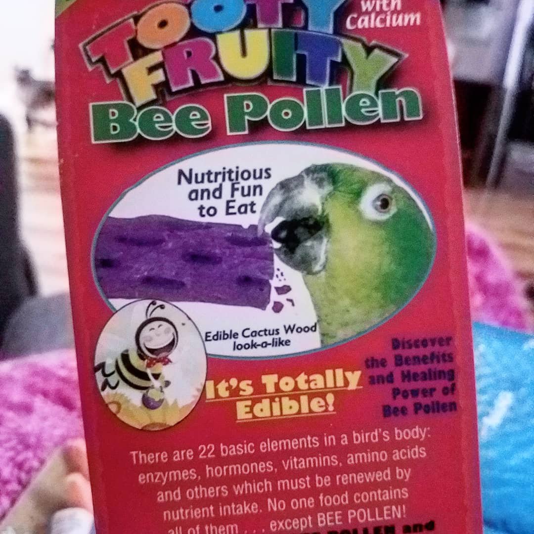» Polly’s Pet Products Tooty Fruity Bee Pollen Bird Perch # ...
